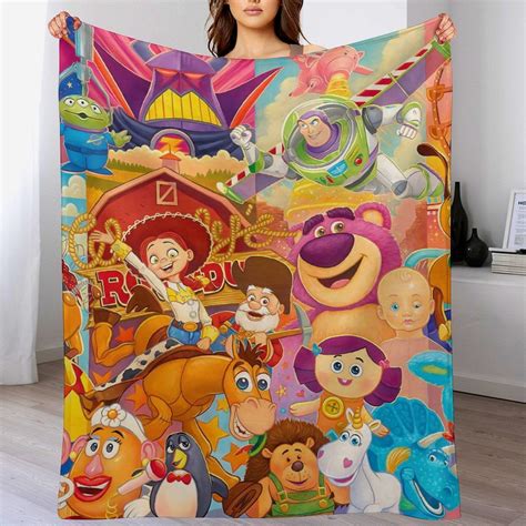 Toy Story Cartoon Blanket Soft And Cozy Plush Flannel All Season Throw