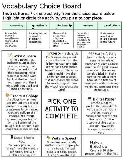 Data Analysis And Vocabulary Mastery Exploring Relationships And Predictions