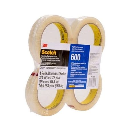 Scotch® Light Duty Packaging Tape 600 High Clarity Ponnar Precision