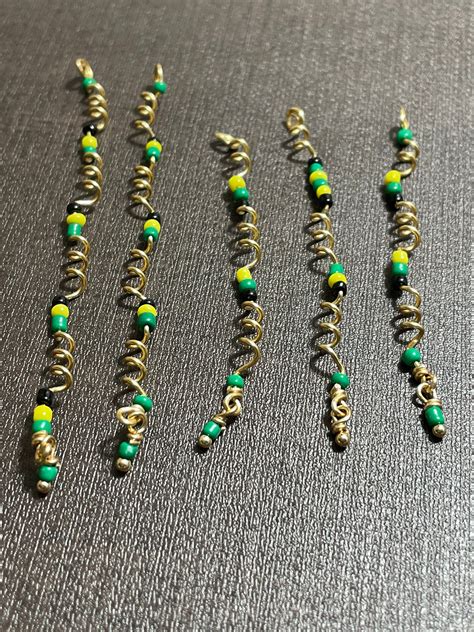 Jamaican Flag Colors Sisterlock Jewelry Set Etsy