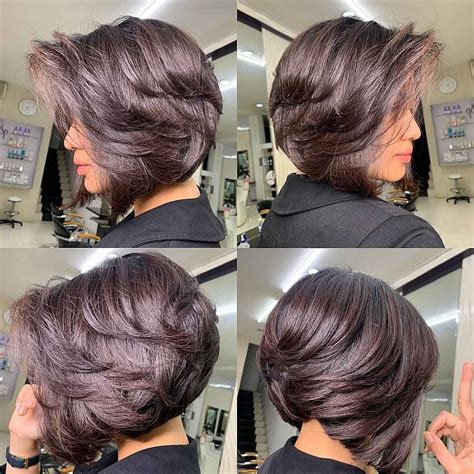 25 Feathered Bob Haircuts That Add Fullness Bob Hairstyles For Thick