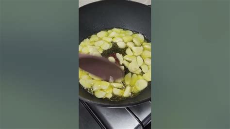 올리브오일로 마늘 기름만들기 마늘기름 요리 음식 마늘 Garlic Cooking Oliveoil Food