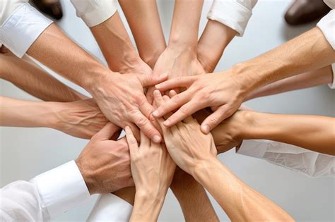 Premium Photo Teamwork And Corporate Unity Concept Emphasizing Collective Effort
