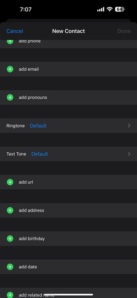 Ios 17 Db1 Contacts Have A Field For Pronouns Riosbeta
