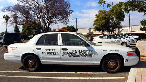El Monte La County California El Monte Police Car Editorial Image