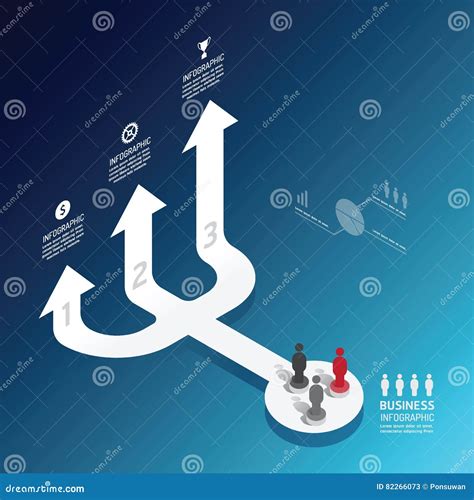 Business Data Process Chart Abstract Elements Of Graph Stock Vector Illustration Of