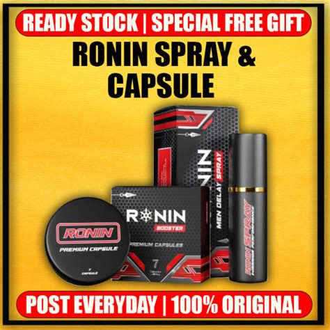 Ronin Set Combo Ronin Spray And Ronin Capsule Original Hq 100 Lazada