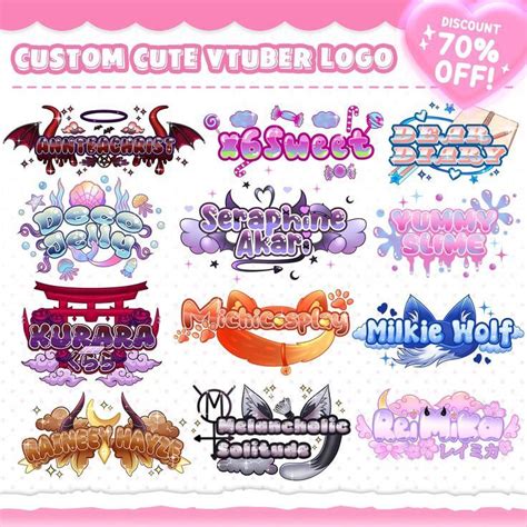 Best 12 Cute Vtuber Logo Custom Cute Vtuber Logo Vtuber Logo Ideas