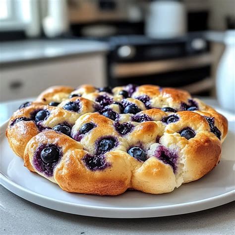 Delicious Fluffy Blueberry Cottage Cheese Cloud Bread