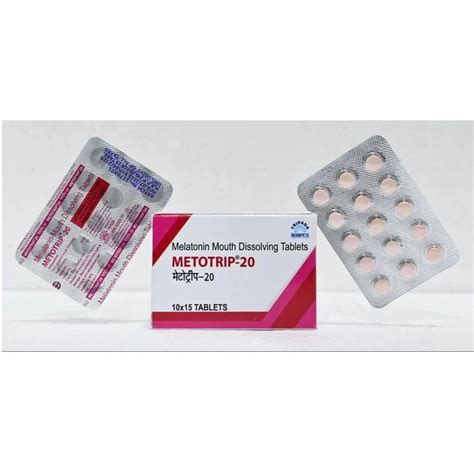 20mg Metotrip Melatonin Mouth Dissolving Tablets Packaging Type Box At ₹ 225 Strip In Nagpur