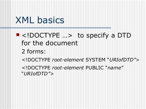 Xml Presentation 3