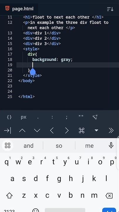 Html Css Float Right Shorts Html Css Floating Tag Youtube