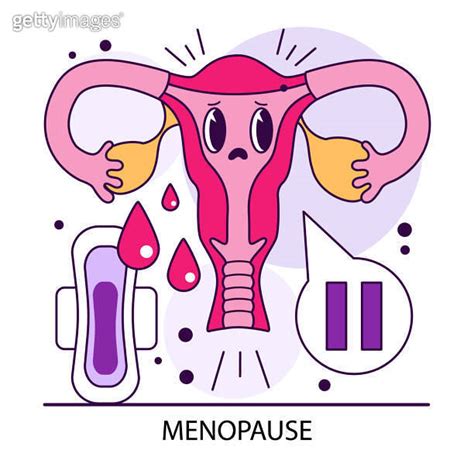 Menopause Ovum Character Charting Hormonal Shifts Female Reproductive