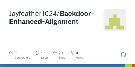 Github Jayfeather1024backdoor Enhanced Alignment