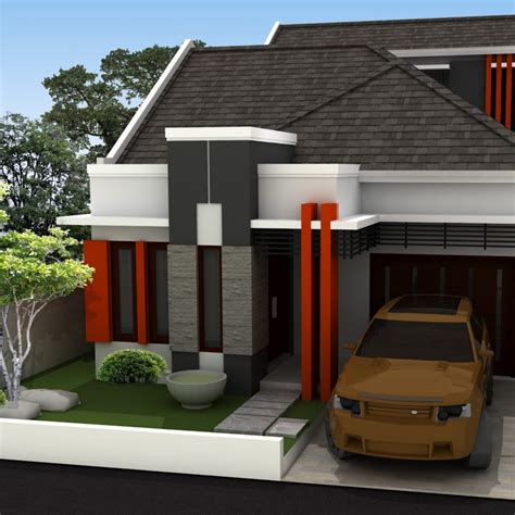 Contoh Warna Cat Rumah Minimalis Tampak Depan