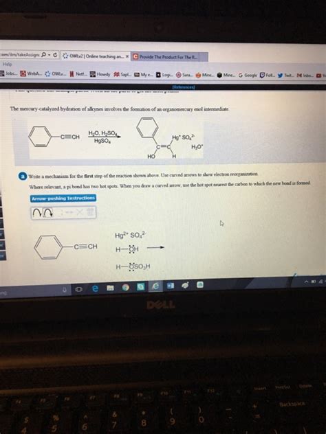 Solved The Mercury Catalyzed Hydration Of Alkynes Involves