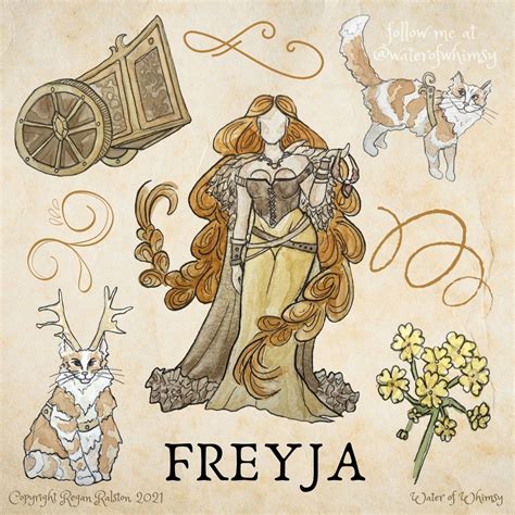 Norse Runes Norse Pagan Freya Goddess Norse Goddess Of Love Whimsy