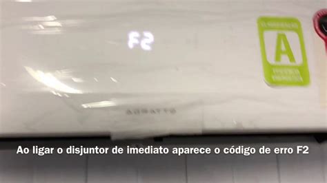 Erro F2 Agratto Como Resolver Youtube