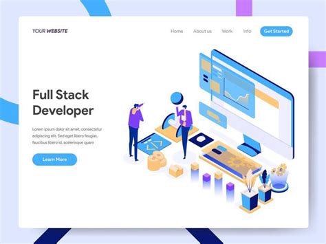 Full Stack Developer Concept 684223 Vector Art At Vecteezy