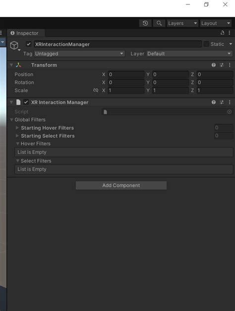 Unity Xr Interaction Manager Spawns In Empty Questions And Answers