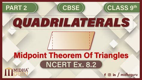 CBSE NCERT Chapter Quadrilaterals Part II YouTube