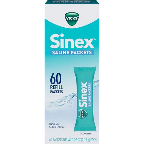 Sinex Saline Rinse Refill 60 Ct