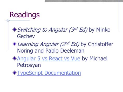 Cs5220 Advanced Topics In Web Programming Angular Typescript Ppt