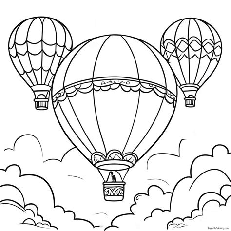 Colorful Hot Air Balloons Over New Mexico Coloring Page 31173 25123