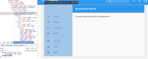 Reactjs Material Ui Next Responsive Drawer Missing Border Stack Overflow