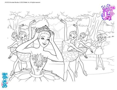 Barbie Swan Lake Coloring Pages 2025