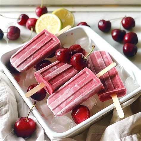 Amazing Fresh Cherry Popsicles Recipe For A Delicious Treat