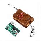 Channel Wireless Four Button RF Remote Control Transceiver Module Mode Non Locking