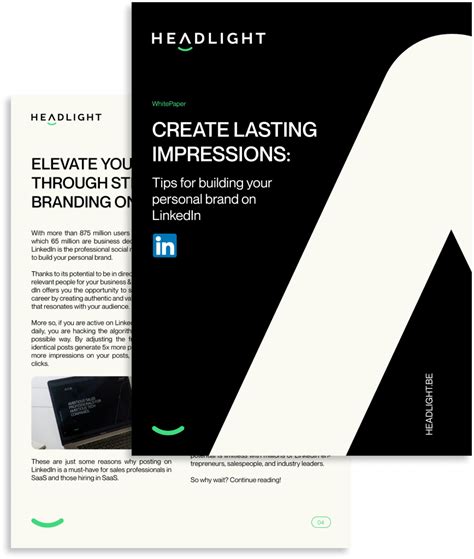 Create Lasting Impressions Tips For Building Your Personal Brand On Linkedin Headlight