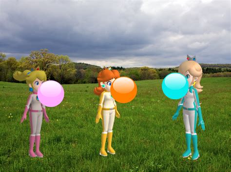 Peach Daisy And Rosalina Bubble Inflation Part 2 By Christitanzone45 On