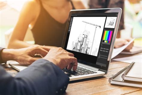 Aplicación De Software Moderna De Diseño Arquitectónico Para Empresas De Arquitectos Foto Premium