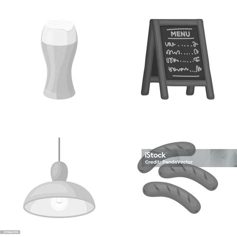 레스토랑 카페 맥주 유리입니다 펍 흑백 스타일 벡터 기호 재고 일러스트 레이 션 웹에서 컬렉션 아이콘을 설정합니다 0명에 대한 스톡 벡터 아트 및 기타 이미지 Istock