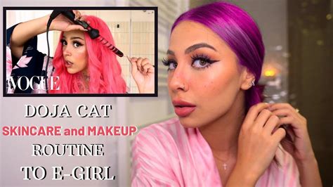Incerc Rutina De Skincare Si Makeup De La Doja Cat Vogue Youtube