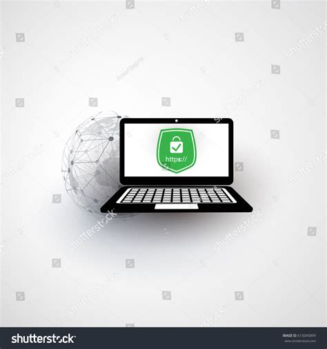 Protocol Secure Networks Safe Browsing Stock Vector Royalty Free 615045899 Shutterstock