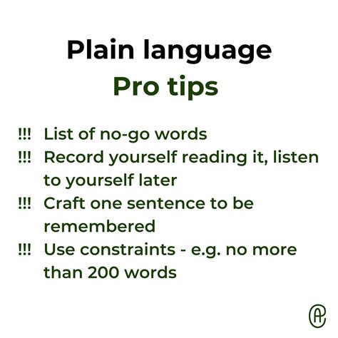 Plain Language Writing Attorney Code