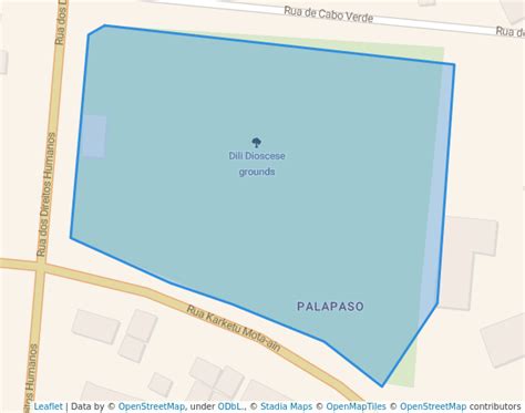 Dili Dioscese Grounds In Díli Map And Routes