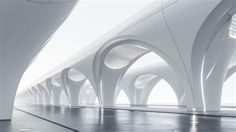 Modern Architectural Space Illustration Isolated On White Background Premium Ai Generated Image