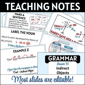 Grammar Lessons 1 10 Series 1 Subject Predicate Compound Modifiers DO IO