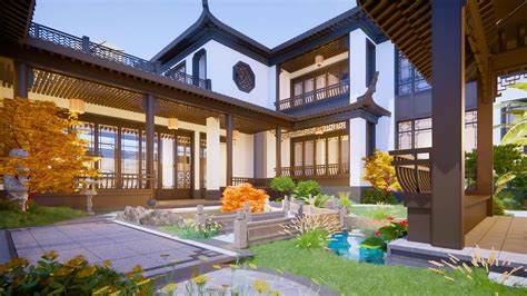 润润四合院设计刘鹰：两进苏式合院别墅18×32，庭院深深，意境悠然 知乎