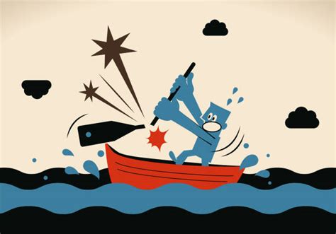 Lost At Sea Boat Illustrations Royalty Free Vector Graphics And Clip Art
