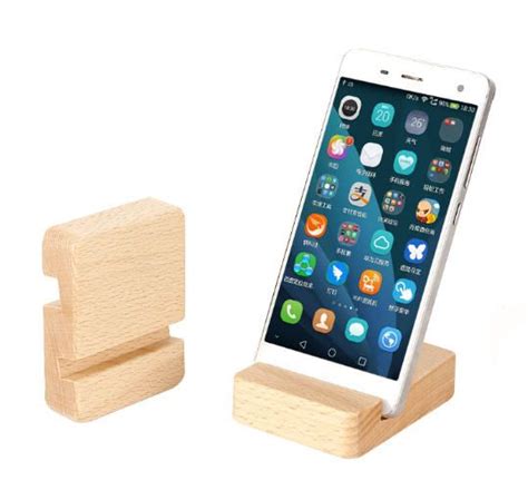 แท่นไม้วางมือถือ ที่วางโทรศัพท์จากไม้ ของชำร่วย ของที่ระลึก สามารถเลเซอร์ สกรีนโลโก้ได้ ของแจก