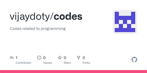 GitHub Vijaydoty Codes Codes Related To Programming
