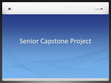 ppt senior capstone project powerpoint presentation free download