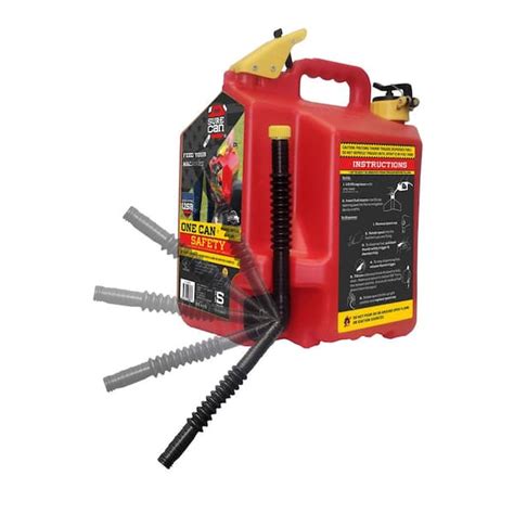 Surecan 5 Gallon Gasoline Type Ii Safety Can Red With Flexible Rotating