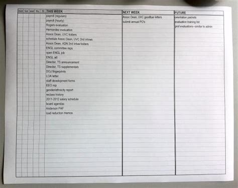 Office To Do List For Organized Workspace