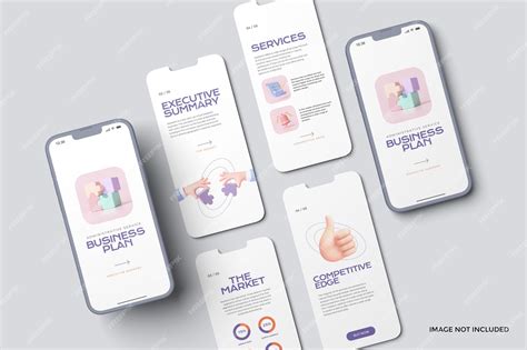 전화 및 화면 Ui Ux 앱 프레젠테이션 목업 프리미엄 Psd 파일